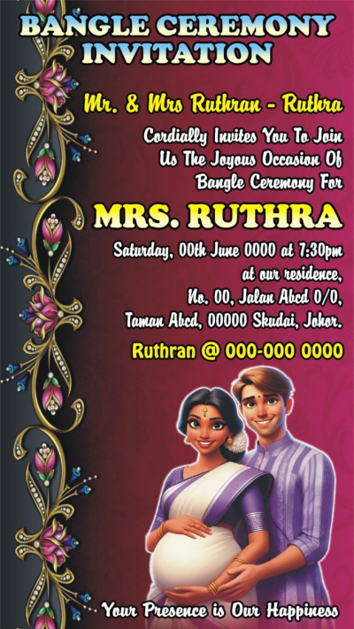 Onlineindiancards - Indian Invitation Card, Karumathi Card Design & Print