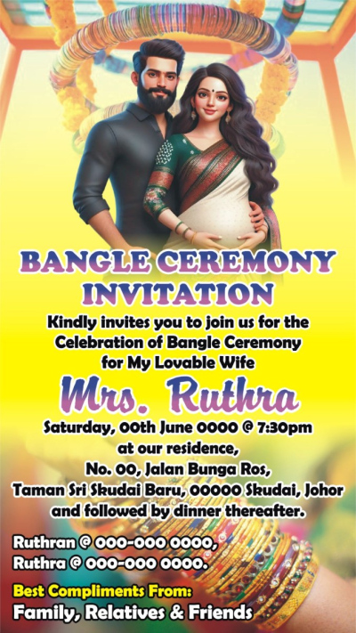 Onlineindiancards - Indian Invitation Card, Karumathi Card Design & Print