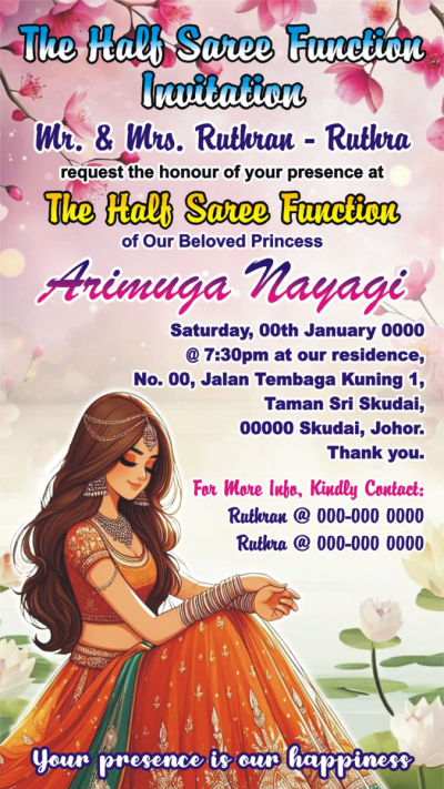 Onlineindiancards - Indian Invitation Card, Karumathi Card Design & Print