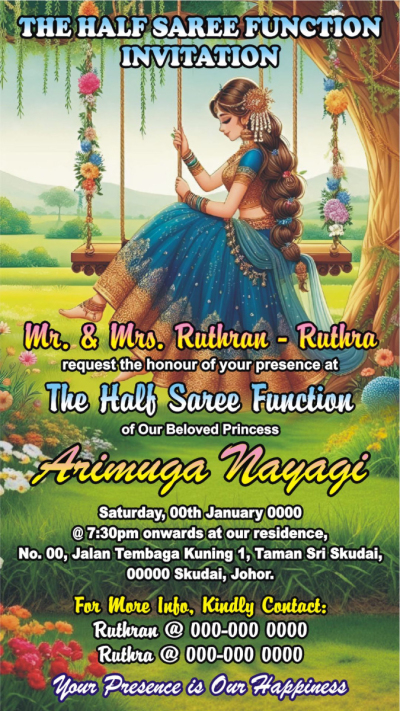 Onlineindiancards - Indian Invitation Card, Karumathi Card Design & Print